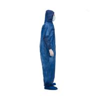 China Disposable PE White Coveralls Full Body Protective Suit 20-100gsm S-XXXL for sale