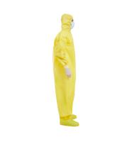China EN14126 FDA Disposable Protective Coverall Medical Oil Resistant 50gsm for sale