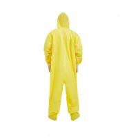 China EN14126 FDA Disposable Protective Coverall Medical Oil Resistant 50gsm for sale