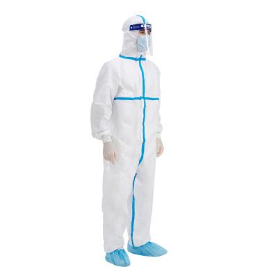 China Medical Clinic Uniform Disposable Protective Coverall PE PP for sale