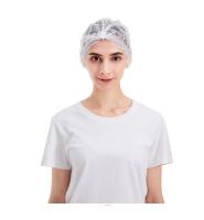 China bound seams Disposable Head Cover , 36cm Disposable Mob Cap for sale