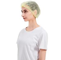 China bound seams Disposable Head Cover , 36cm Disposable Mob Cap for sale