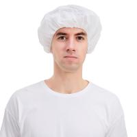 China Disposable Non Woven Bouffant Cap 36x36.5cm SGS Certified Medical Grade 15gsm for sale