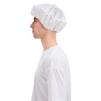 China Disposable Non Woven Bouffant Cap 36x36.5cm SGS Certified Medical Grade 15gsm for sale