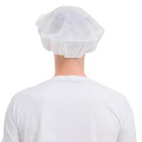 China Disposable Non Woven Bouffant Cap 36x36.5cm SGS Certified Medical Grade 15gsm for sale
