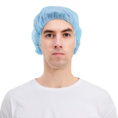 China Disposable Non Woven Bouffant Cap 36x36.5cm PP Material Class II Medical GB15979 for sale