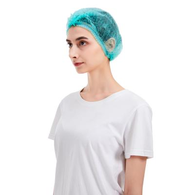 China Food processing Non Woven Bouffant Cap OZONE Disinfecting for sale