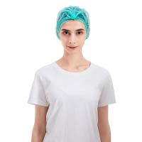 China Food processing Non Woven Bouffant Cap OZONE Disinfecting for sale