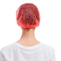 China 15g/m2 Disposable Nonwoven Cap , CE Polypropylene Bouffant Caps for sale