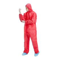 China Medical Protective Flame Retardant Disposable Coveralls 80gsm for sale