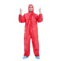 China Medical Protective Flame Retardant Disposable Coveralls 80gsm for sale
