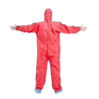 China Medical Protective Flame Retardant Disposable Coveralls 80gsm for sale