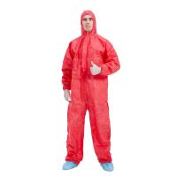 China Medical Protective Flame Retardant Disposable Coveralls 80gsm for sale