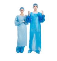 China FDA Disposable CPE Gown , 510K CPE plastic gown for sale
