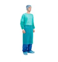 China Disposable Isolation Gown Class 1 Flammability PP Material Elastic Cuff S to XL for sale