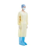 China Non Toxic Polypropylene Isolation Gowns Elastic Cuffs for sale