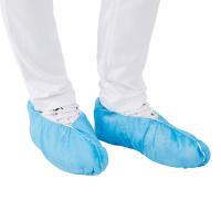 China Disposable Nonwoven Shoe Covers 15x40cm Blue Single Use Shoe Protectors for Hospital Food Industry for sale