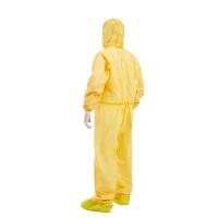China 65gsm Hazmat Coverall Suit Chemical Resistant Coverall Type 4 5 6 Breathable Nonwoven for sale
