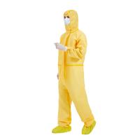 China 65gsm Hazmat Coverall Suit Chemical Resistant Coverall Type 4 5 6 Breathable Nonwoven for sale