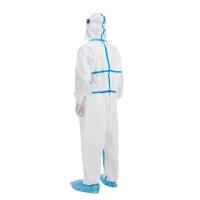 China Disposable Breathable Film Spunbond Protective Coverall S-XXXL 50-80gsm for sale