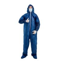 China Disposable Pharma PPE Coverall Medical Clean Room Suit Class II 40gsm S to 5XL for sale