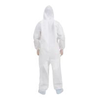China CE Flame Retardant Disposable Coveralls 80gsm Medical Protective Suit for Doctors for sale