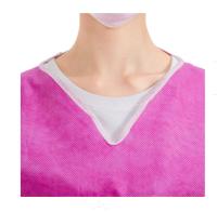China FDA Disposable Scrub Suits Short Sleeves SMS Nonwoven 30g Medical Uniforms for sale