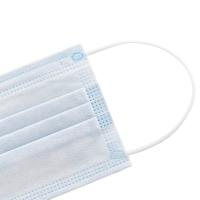 China 510K Disposable Face Mask with Tie On 3ply Melt Blown Nonwoven Fabric 17.5x9.5cm for sale