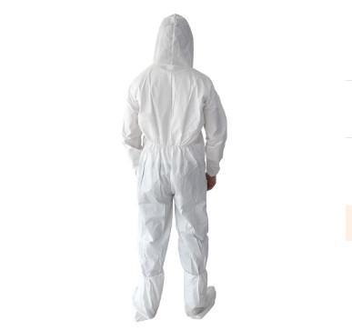 China Unisex Disposable Medical Coverall Suit GB15979 2002 White 50pcs per Carton for sale