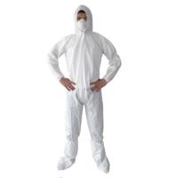 China Unisex Disposable Medical Coverall Suit GB15979 2002 White 50pcs per Carton for sale