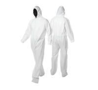 China Unisex Disposable Medical Coverall Suit GB15979 2002 White 50pcs per Carton for sale