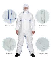 China Unisex Disposable Medical Coverall Suit GB15979 2002 White 50pcs per Carton for sale