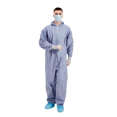 China non woven Disposable Work Coveralls Nylon zipper EN 1073 2 for sale