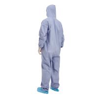 China non woven Disposable Work Coveralls Nylon zipper EN 1073 2 for sale