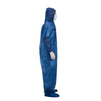 China Waterproof Disposable Protective Coverall 50gsm For Laboratorial for sale