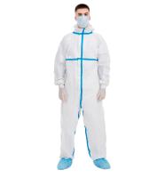 China Anti Bacterial Disposable Protective Coverall With collar S-4XL for sale