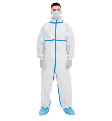 China Anti Bacterial Disposable Protective Coverall With collar S-4XL for sale