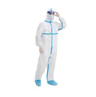 China Anti Bacterial Disposable Protective Coverall With collar S-4XL for sale