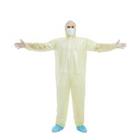 China Anti Pollution Disposable Protective Coverall With Hood for sale
