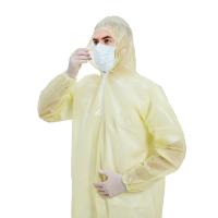 China Anti Pollution Disposable Protective Coverall With Hood for sale