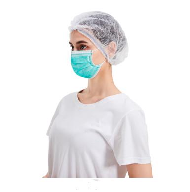 China Disposable Blue Earloop Face Mask 3 Ply BFE 98% Splash Resistant 120mmHg Medical Surgical Mask for sale