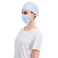 China Disposable Surgical Face Mask 3 Ply 17.5x9.5cm BFE 99.1% Fiberglass Free Earloop for sale