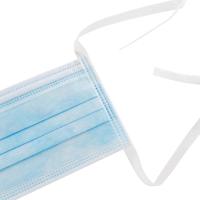 China Disposable Surgical Face Mask 3 Ply 17.5x9.5cm BFE 99.1% Fiberglass Free Earloop for sale