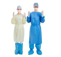 China Disposable SMS Surgical Gown 40gsm AAMI Level 3 Medical Protection for sale
