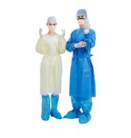 China Disposable SMS Surgical Gown 40gsm AAMI Level 3 Medical Protection for sale