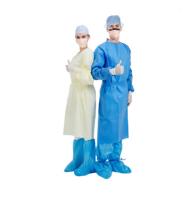 China Disposable SMS Surgical Gown 40gsm AAMI Level 3 Medical Protection for sale