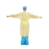 China Disposable Sterile Isolation Gown 120x140cm SMS Surgical Gown with Long Ties CE ISO for sale