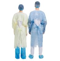 China Disposable CPE Gown AAMI Level 4 125x145cm Surgical Plastic Gown for Hospital Medical Use for sale