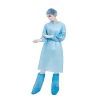 China AAMI Level 2 Disposable Isolation Gown Knitted Cuffs for sale
