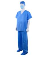 China SMS Disposable Scrub Suits , Short Sleeve Scrubs Non sterile for sale